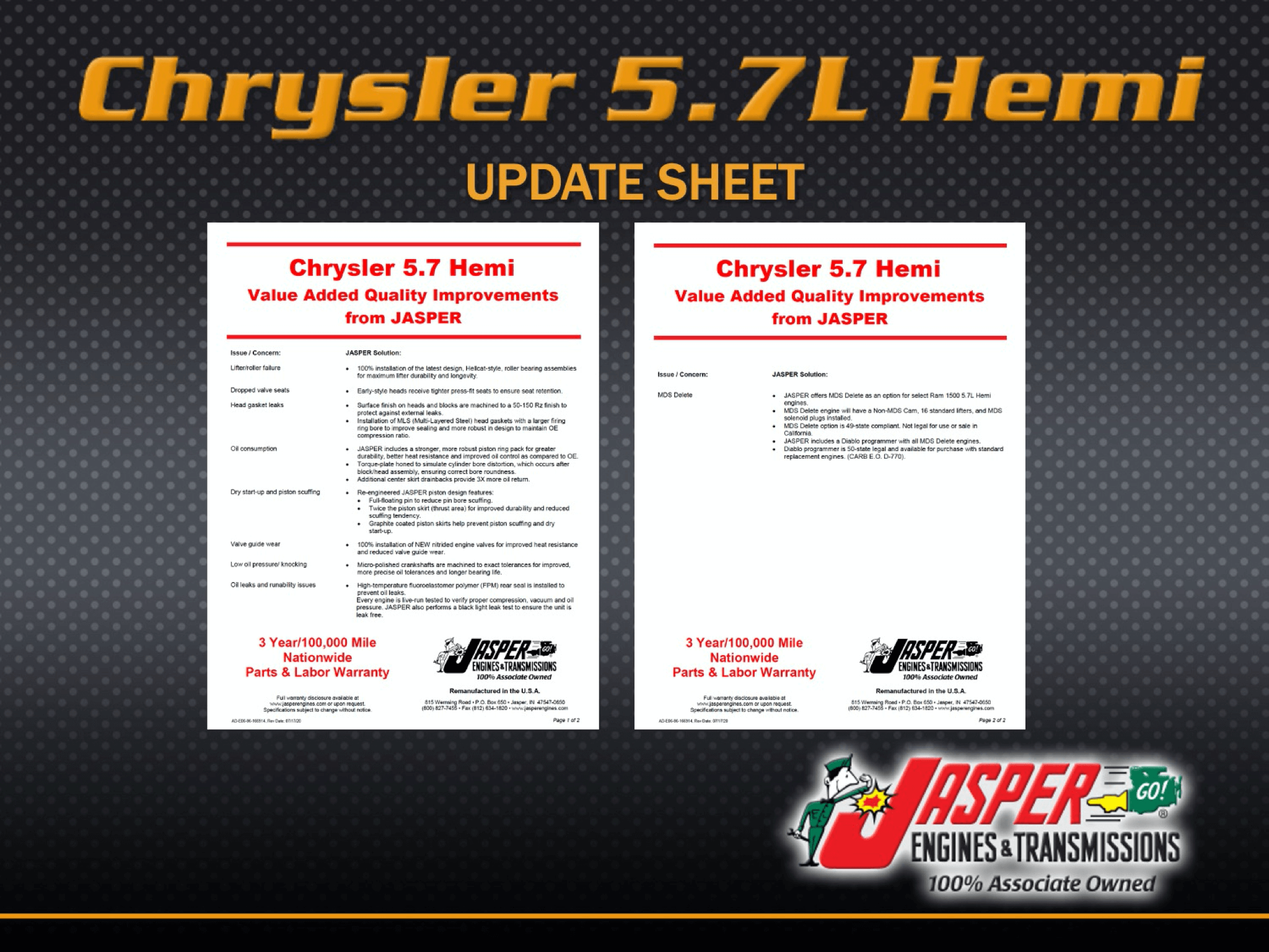 JASPER Remanufactured Engines & Transmissions